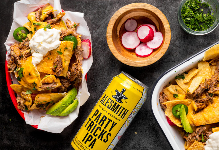 Party Tricks IPA Barbacoa Nachos | AleSmith Brewing Company
